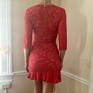 Stylestalker | Dresses | Style Stalker Red Lace Mini Dress Size Xs ...